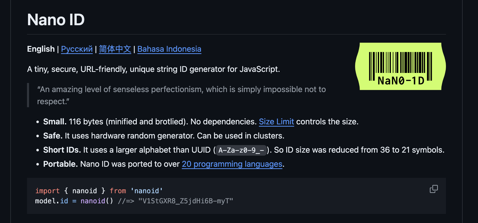 NanoId - Ultimate Dev Tools